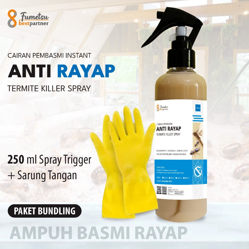 Jual Obat Cairan Anti Rayap Pembasmi Rayap Racun Semprot Kemasan 250 ml ...