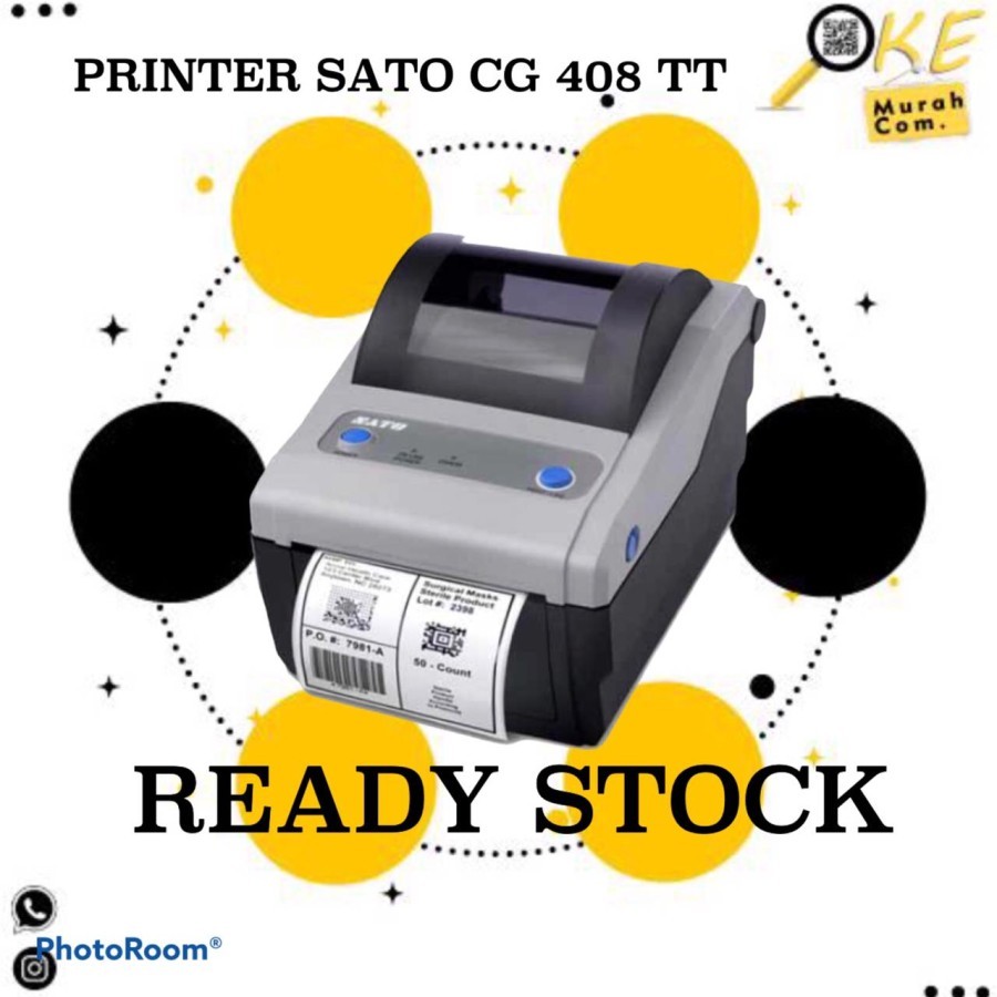 Jual BARCODE PRINTER SATO CG 408 TT / CG408TT / CG-408 TT ( BANDEL - AWET ) | Shopee Indonesia