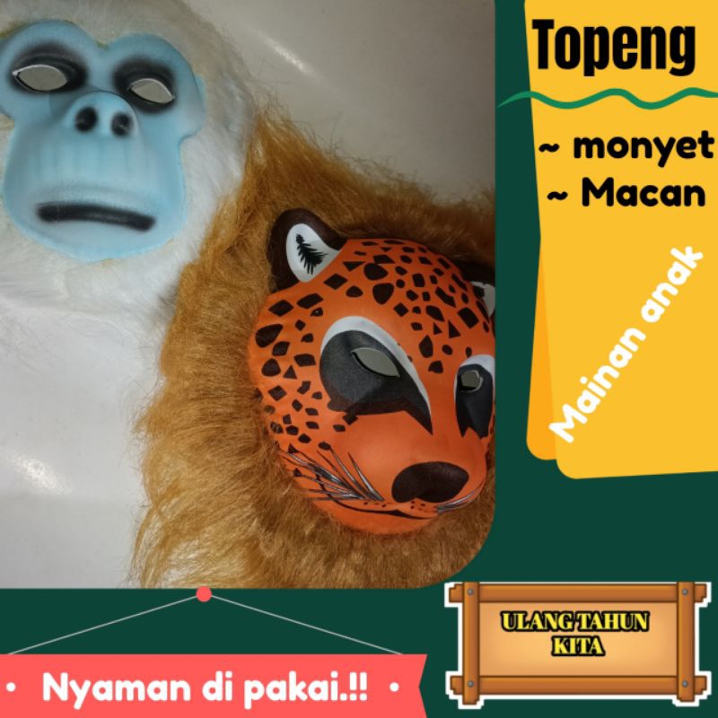 Jual topeng kera sakti, topeng macan, topeng kera ,topeng festival ...