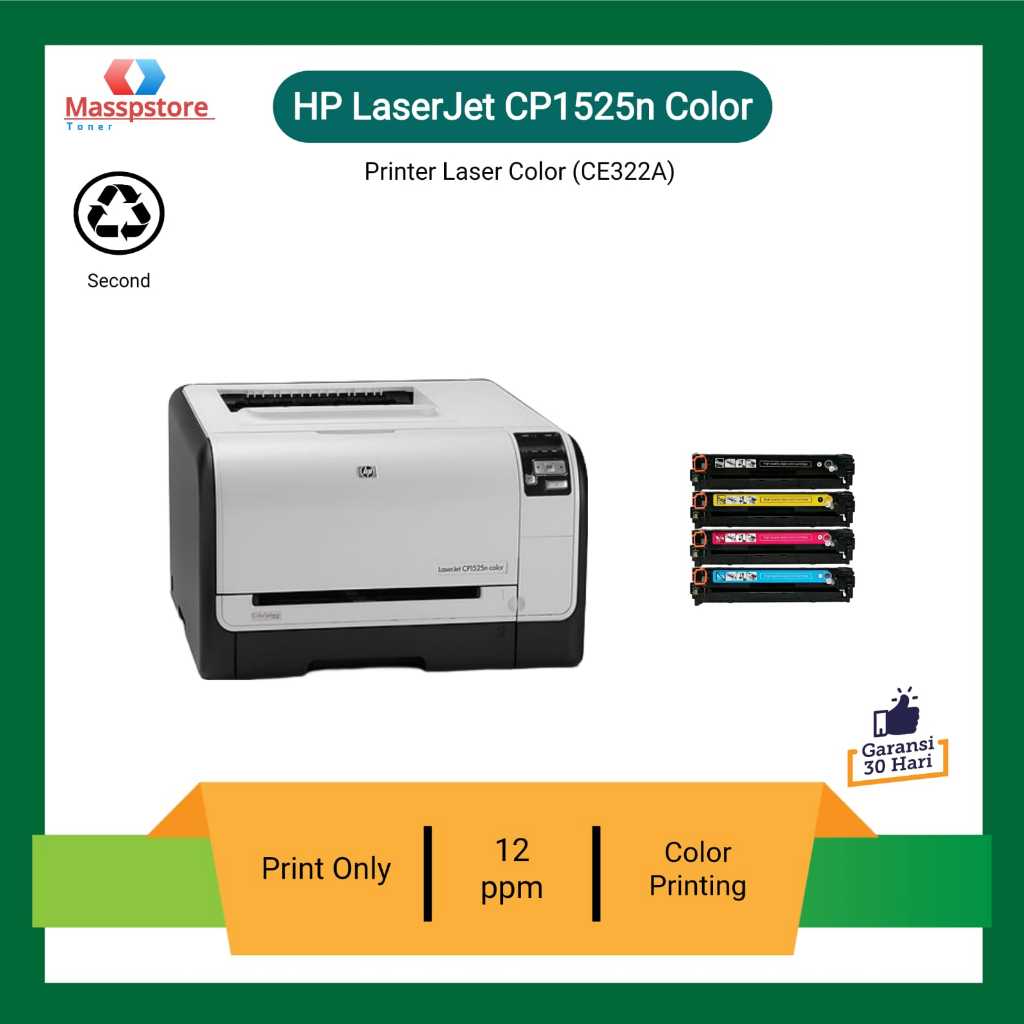 Jual HP Laserjet CP1525n Color Printer Laser color cetak foto brosur ...