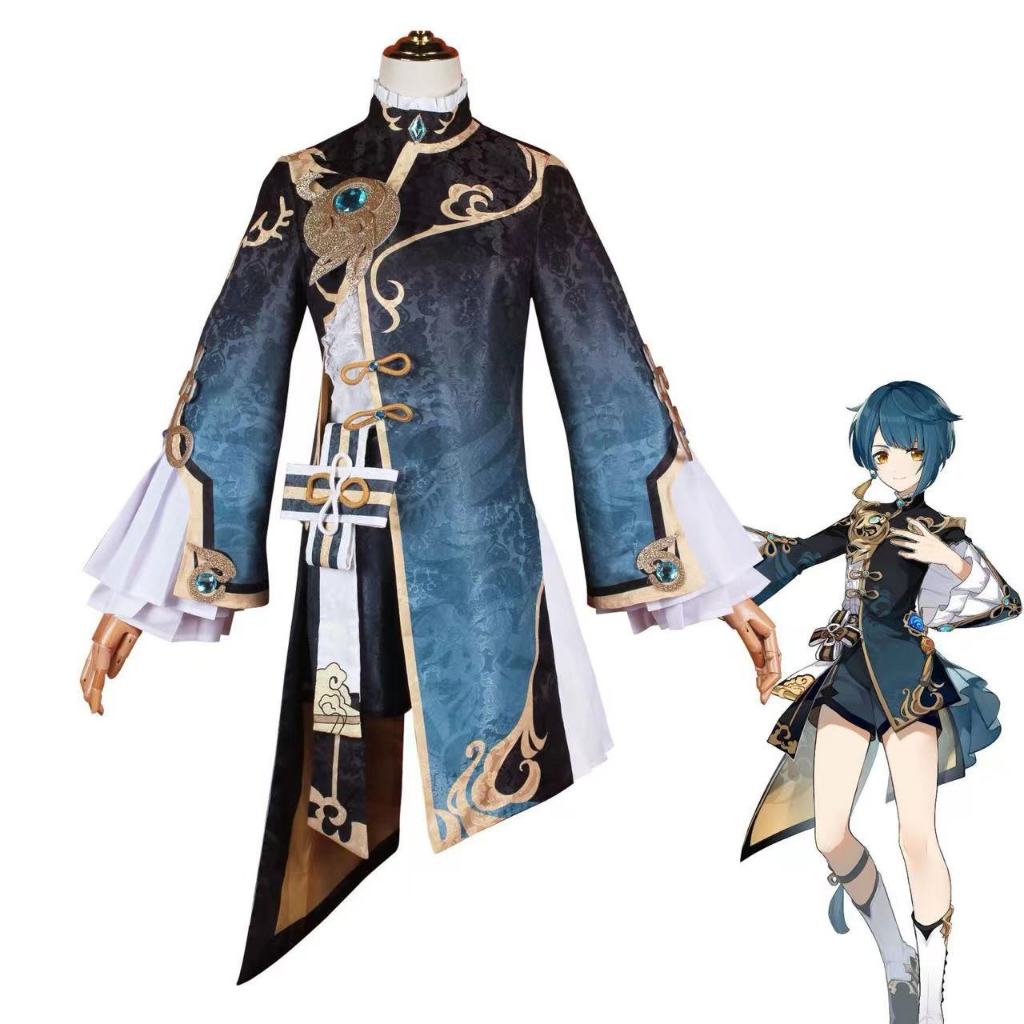 Jual Anime Game Genshin Impact XingQiu Cosplay Costume Xing Qiu Outfit ...