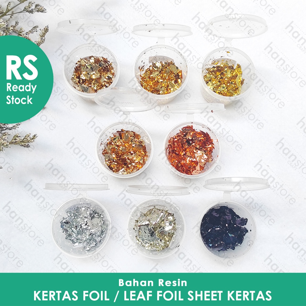 Jual RS Kertas Foil Emas Gold Leaf Foil Sheet Kertas Prada aksesories ...