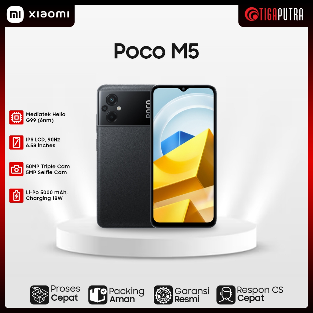 Jual Xiaomi Poco M5 (Ram 4GB, ROm 128GB,50MP Triple Camera) | Shopee ...