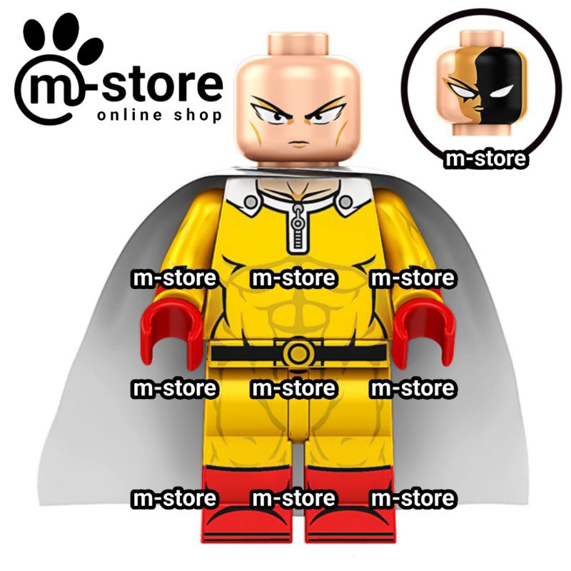 Jual brick one punch man saitama mini toy figure | Shopee Indonesia