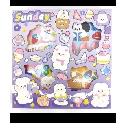 Jual STICKER MINI HOLOGRAM GLITTER - STICKER ANAK ANAK | Shopee Indonesia