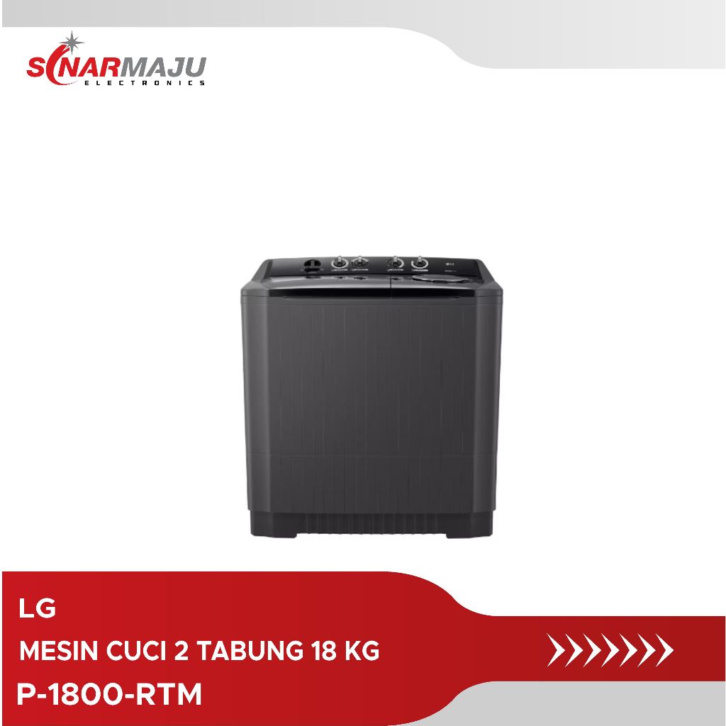 Jual Mesin Cuci 2 Tabung LG 18 Kg P-1800-RTM / P1800RTM | Shopee Indonesia