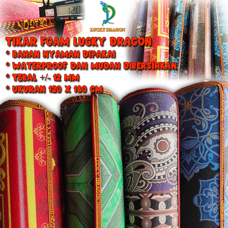 Jual Tikar Foam waterproof Lucky Dragon/Foam Gulung/Timbal Balik Karpet ...