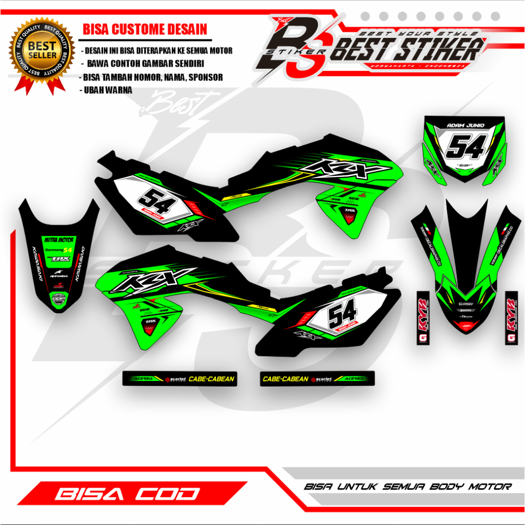 Jual STIKER DECAL KAWASAKI KLX BF FULLBODY DEKAL KEREN DEKAL KEKINIAN ...