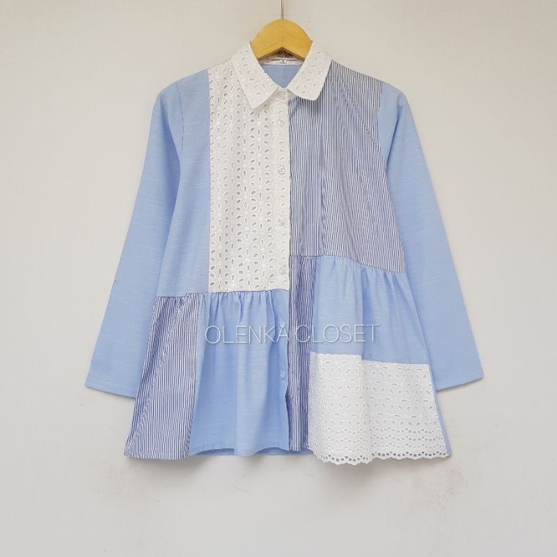 Jual Atasan Blouse 20 Blus Blouse Kerja Wanita Modern | Shopee Indonesia