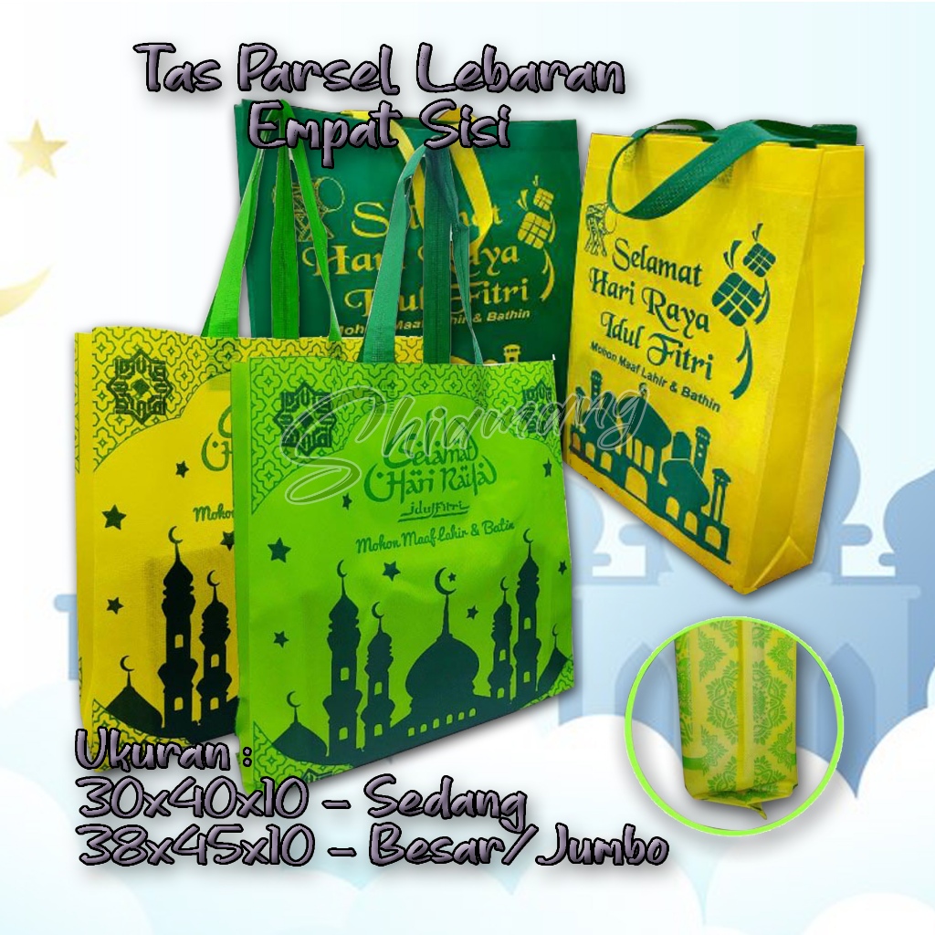 Jual Tas Lebaran Spunbond Goodie Bag Jumbo, Besar / Kecil Edisi Sablon ...