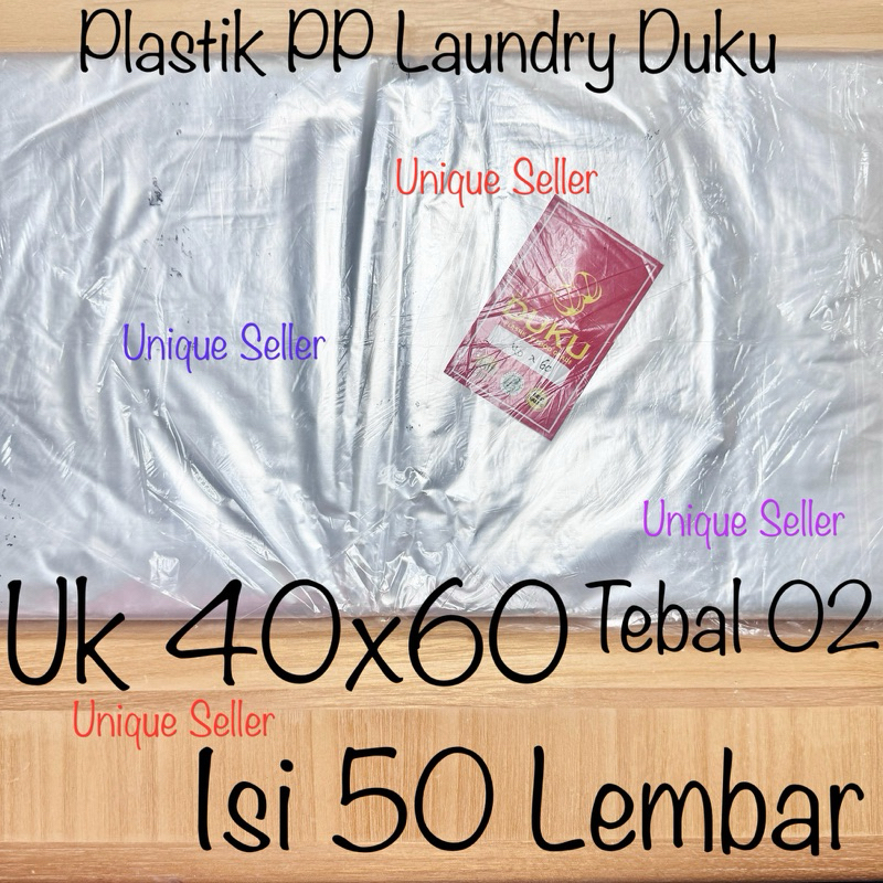 Jual [Isi50] Plastik Laundry DUKU 40x60 Tebal 02 / Kantong Plastik ...