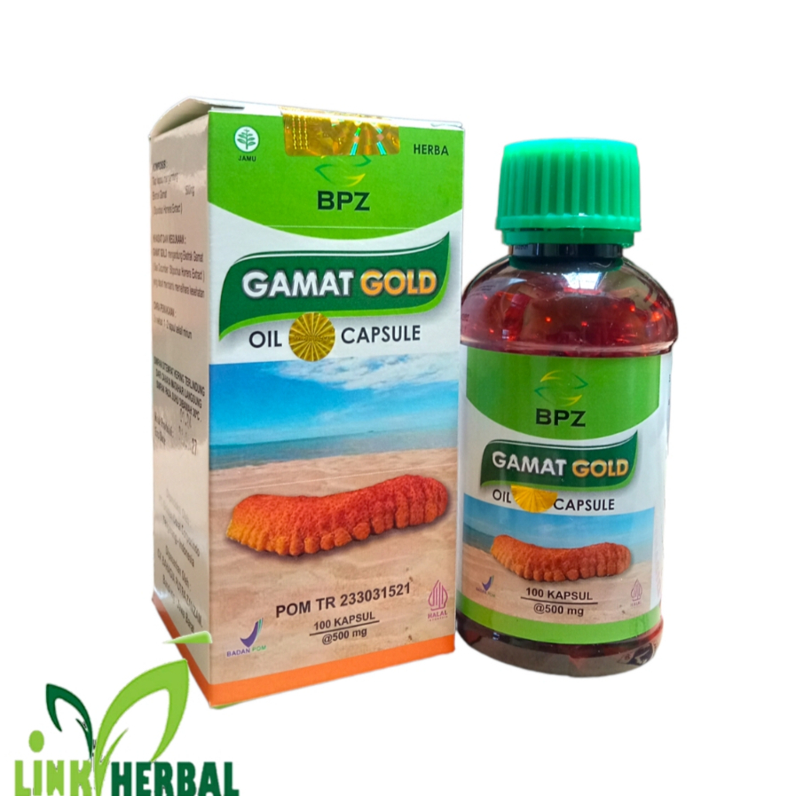 Jual kapsul Gamat Gold Oil Soft Capsule | Kapsul Gamat Emas BPZ 100 ...