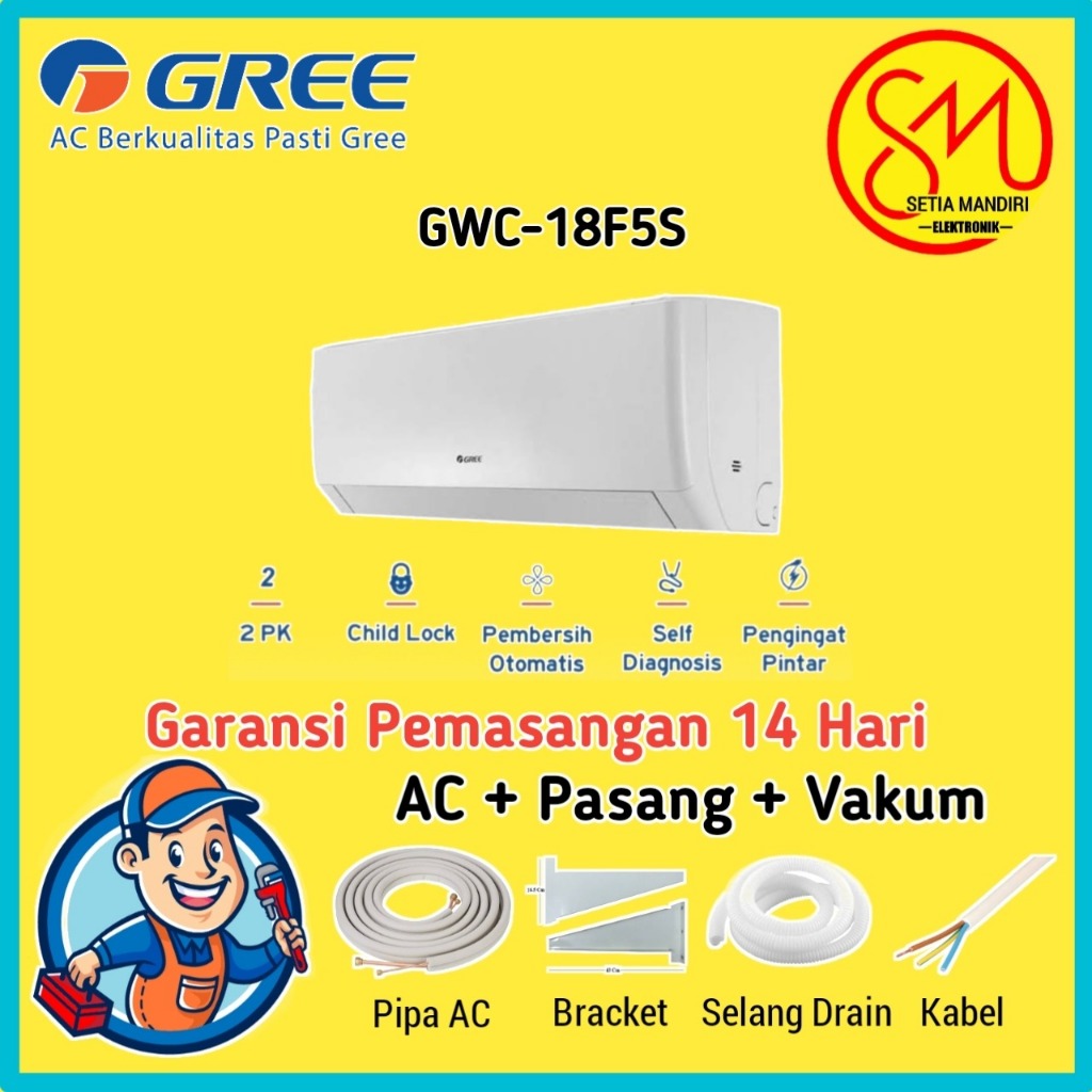 Jual AC GREE 2 PK Split Inverter GWC-18F5S F5 Series 2PK R32 | Shopee ... Jual AC GREE 2 PK Split Inverter GWC-18F5S F5 Series 2PK R32 | Shopee ...
