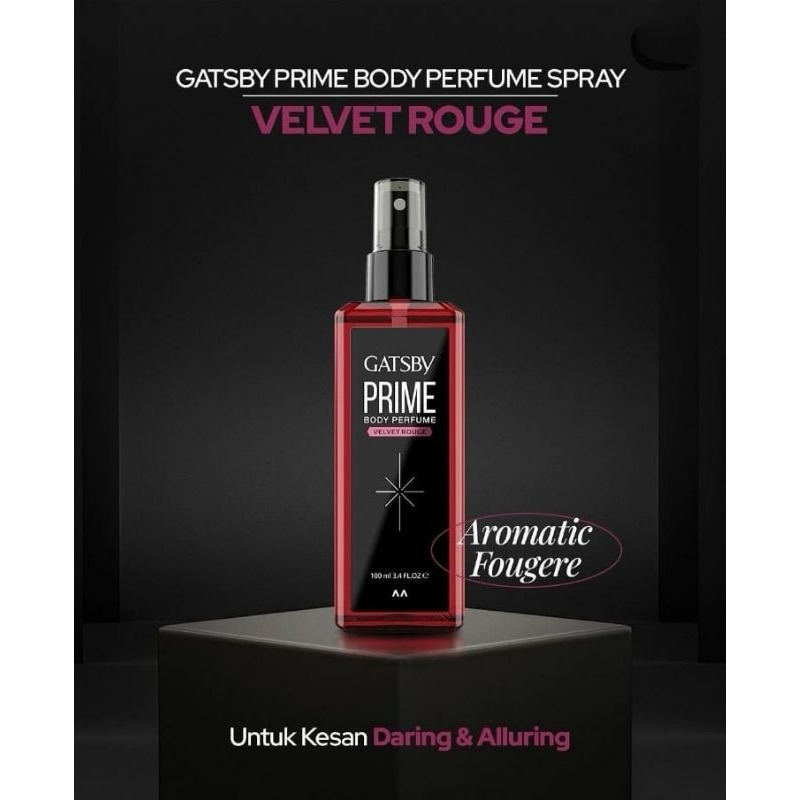 Jual Gatsby Prime Body Perfume Spray 100ml | Shopee Indonesia