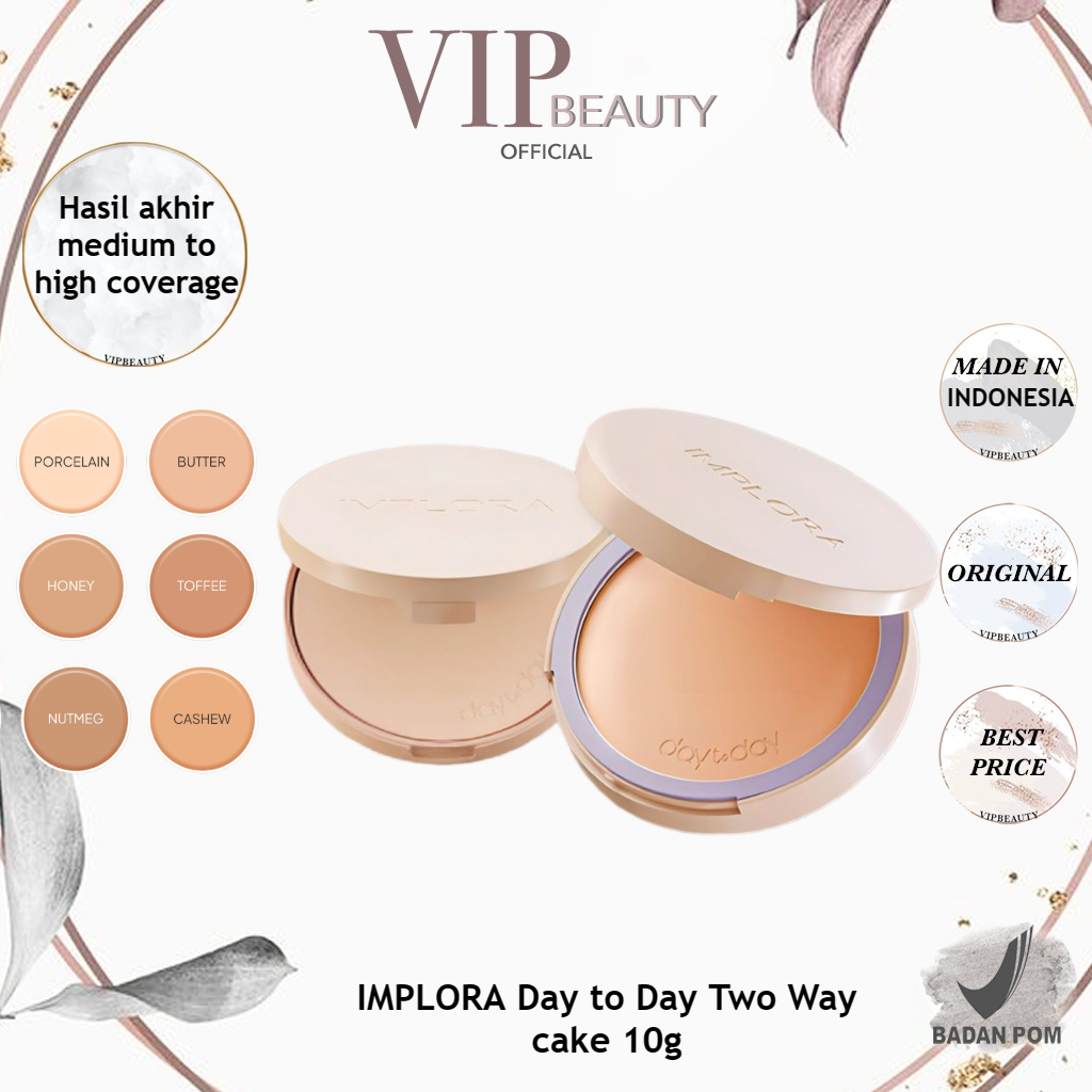 Jual IMPLORA Day to Day Two Way cake 10g | TWC | Bedak Padat | Shopee ...