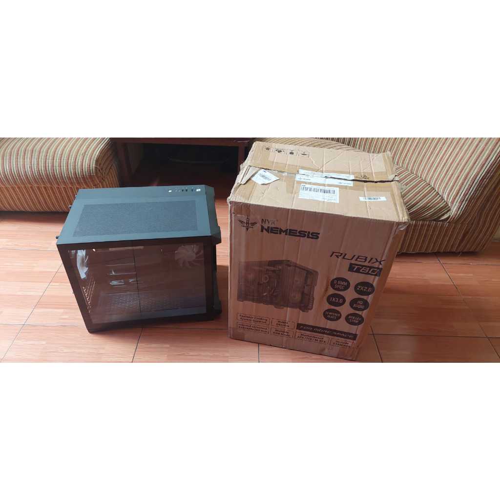 Jual Casing Gaming NYK T80 Rubix 3 Fan RGB | Shopee Indonesia