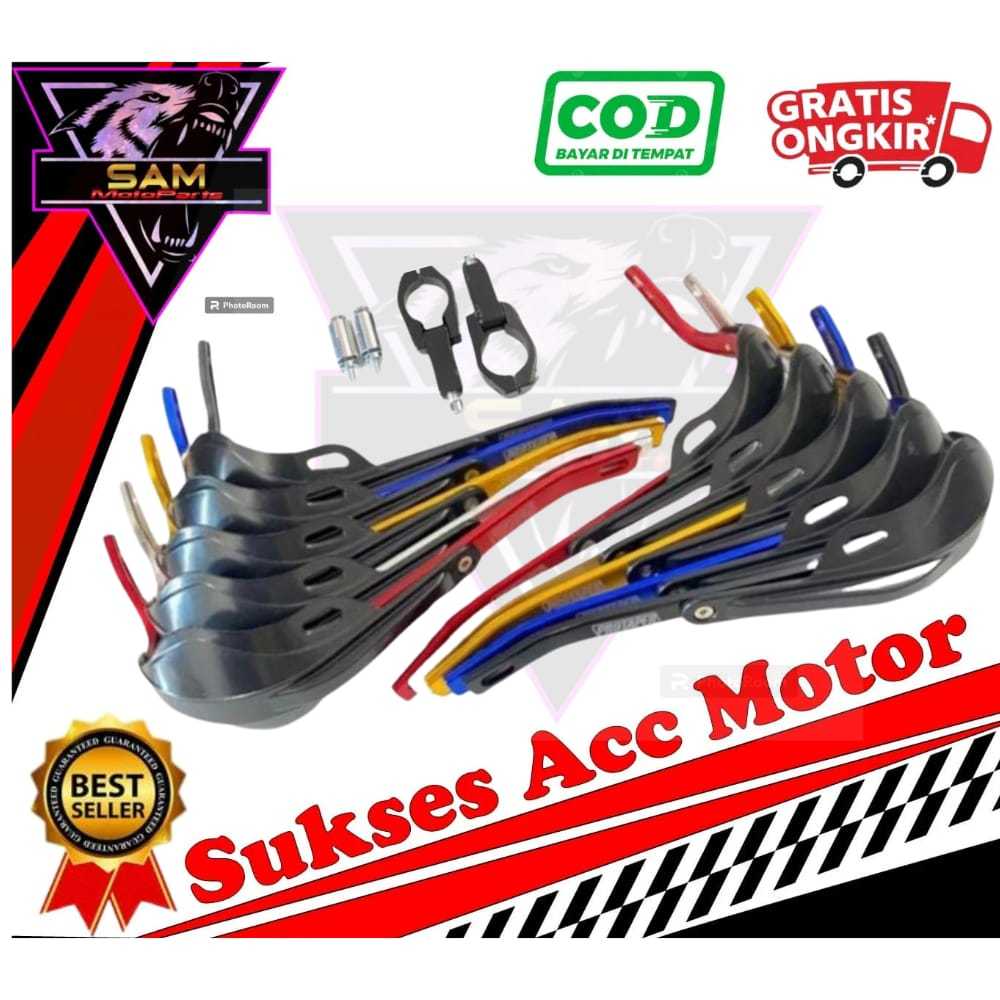 Jual pelindung handguard tulang protaper+cover gold merah model ...