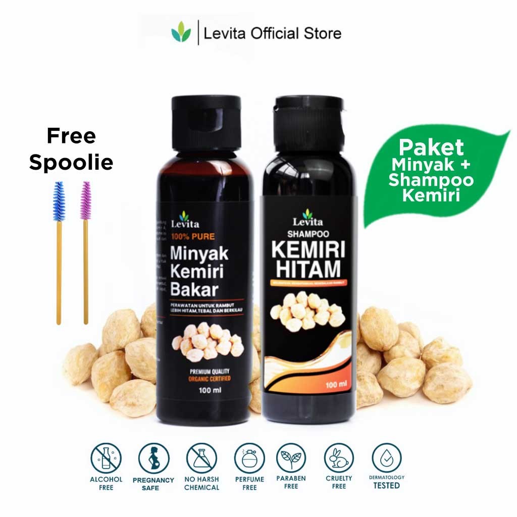Jual Paket Minyak Kemiri Bakar Dan Shampoo Kemiri Hitam - Penumbuh ...