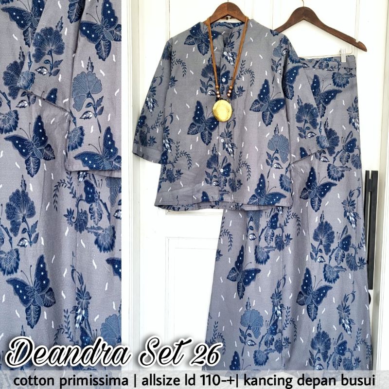 Jual SETELAN ROK BLUS BATIK FLOWER #DEANDRA SET | Shopee Indonesia