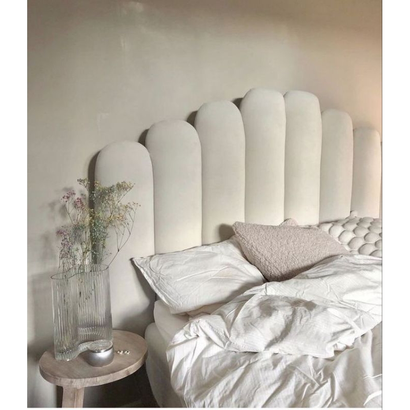 Jual Headboard pure Beludru, Suede, Headboard Beludru model cupcake ...