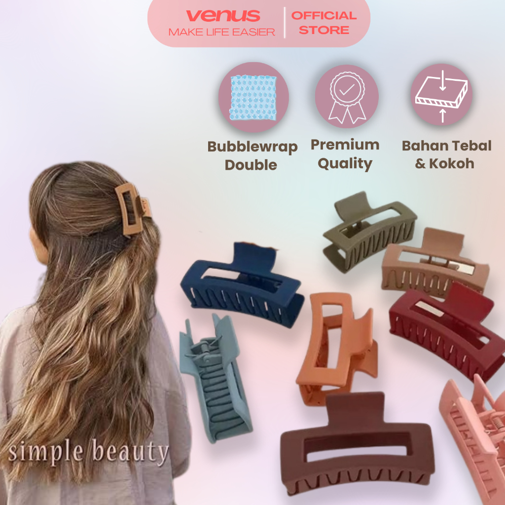 Jual VENUSJKT - Jedai Rambut Doff Ala Korea Hiasan Rambut Matte Jepit ...