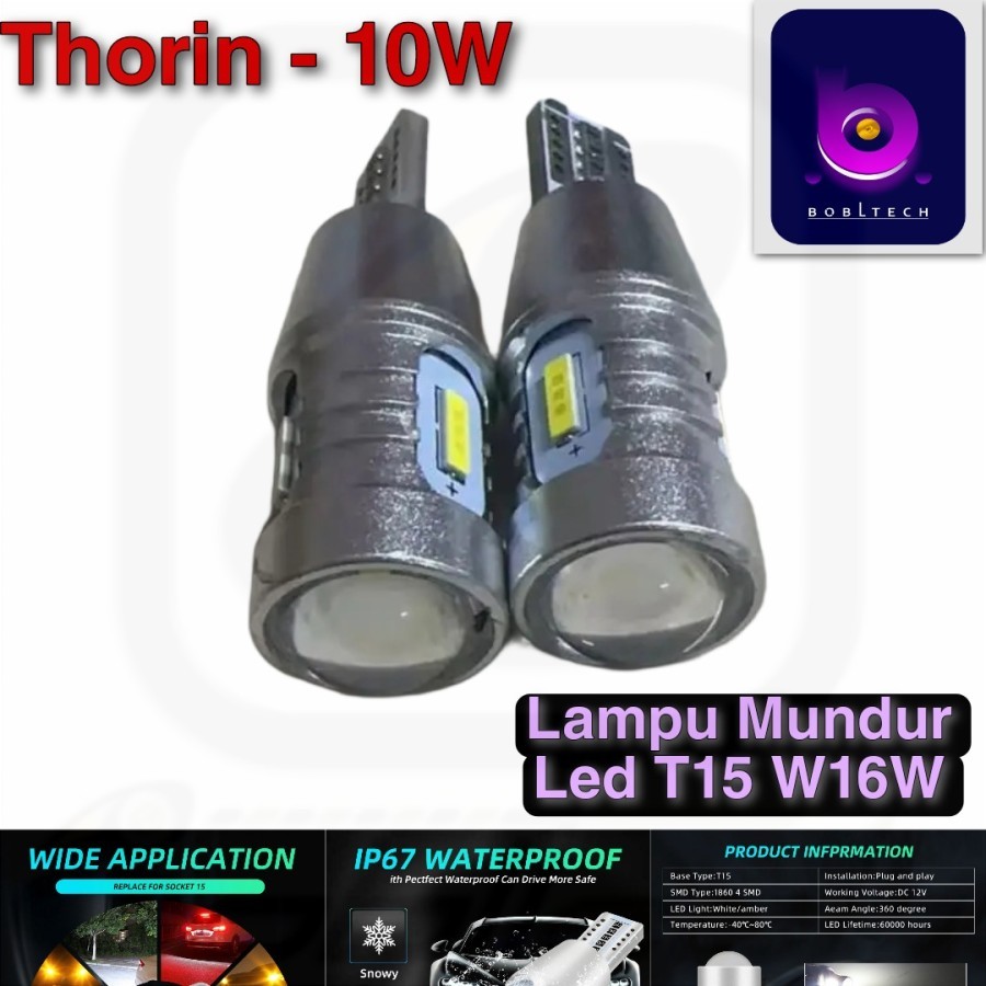 Jual BOBLTECH 2 Buah Lampu Mundur Mobil Led T15 W16W Thorin | Shopee ...