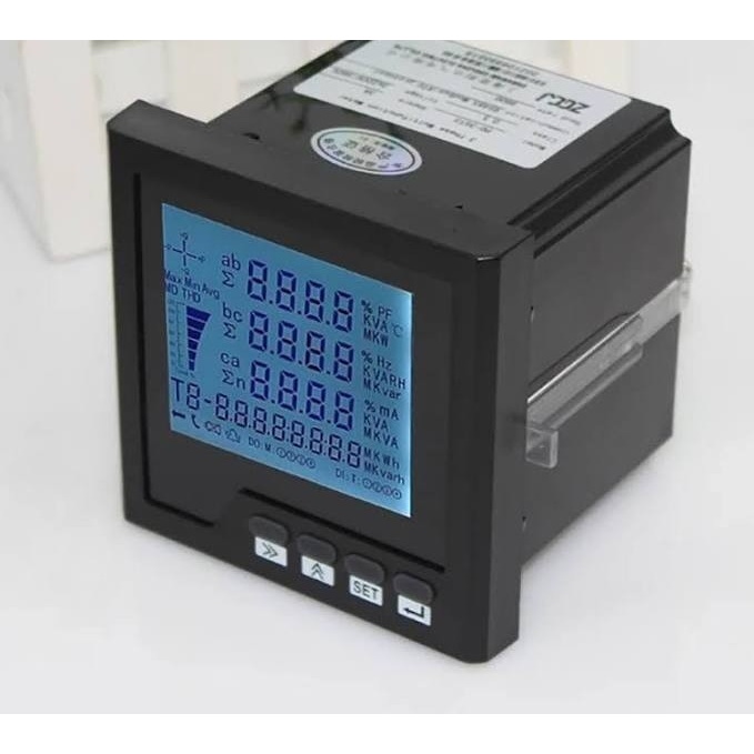 Jual 3 phase panel meter AVW kWh cos hz par power meter rs485 | Shopee Indonesia