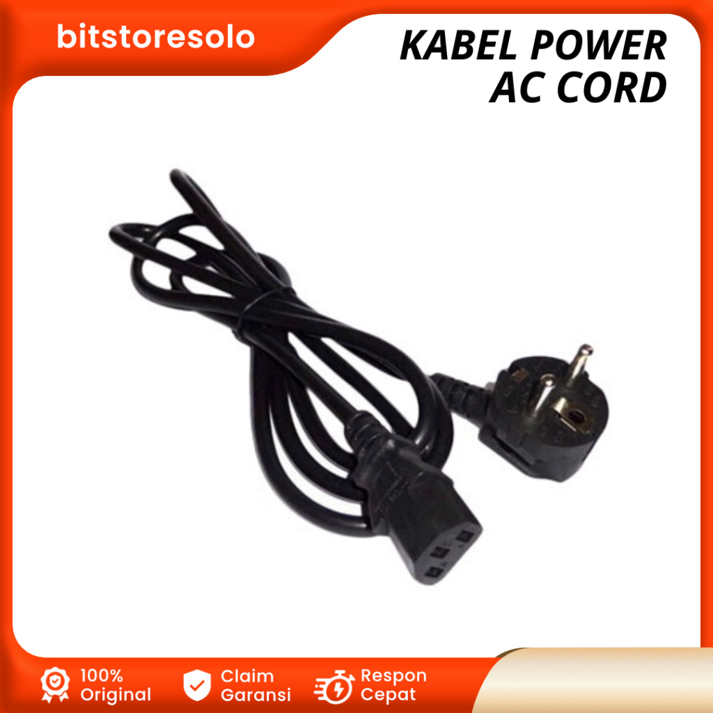 Jual Kabel Power PC Komputer Standart Kabel ower CPU AC Cord Power ...