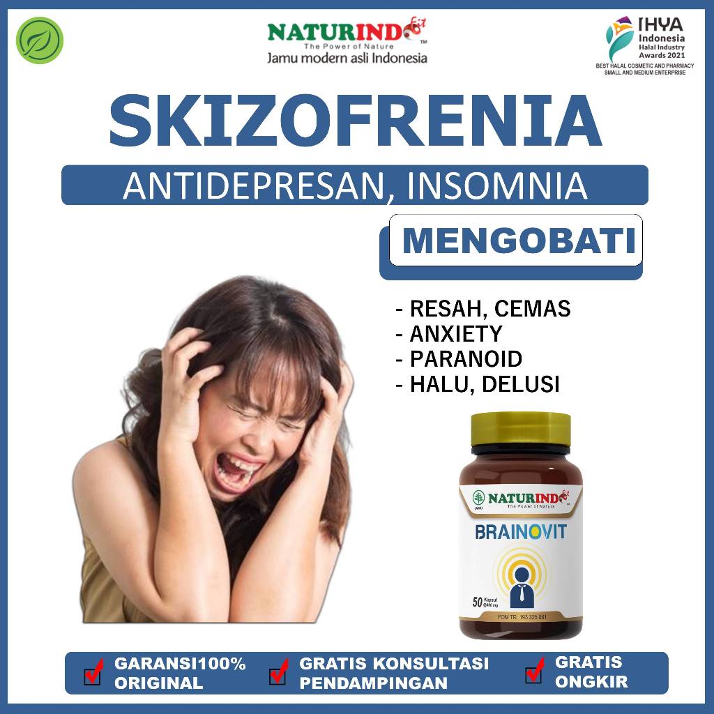 Jual Suplemen Otak Skizofrenia Antidepresan Paranoid Anxiety Insomnia ...