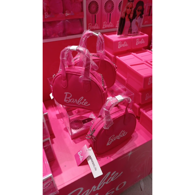 Jual JASTIP MINISO X BARBIE / TAS SLINGBAG MINISO BARBIE READY STOCK ...