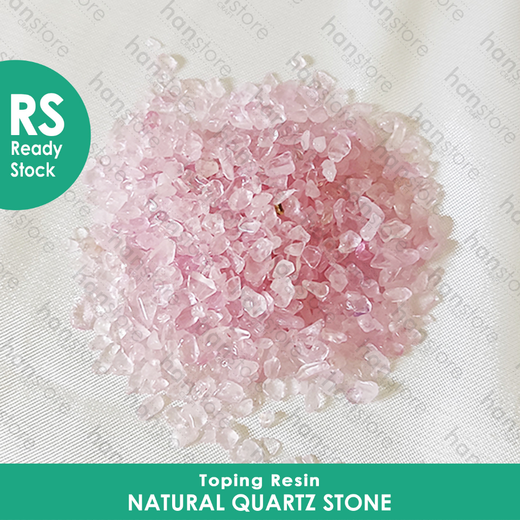 Jual RS 50 gram Natural Quartz Stone Chips / Kerajinan / Resin / Bahan ...