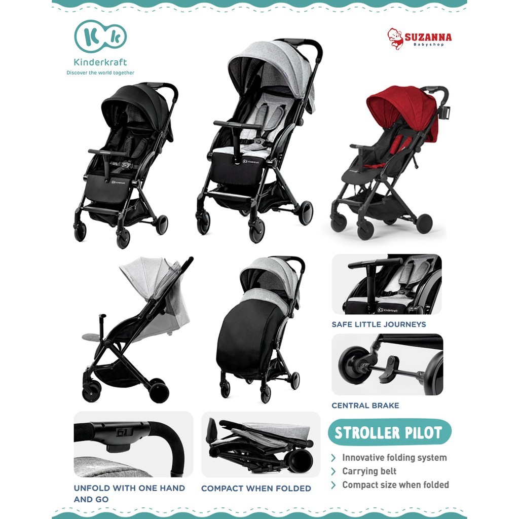 Jual Kinderkraft Stoller Pilot Stroller anak | Shopee Indonesia