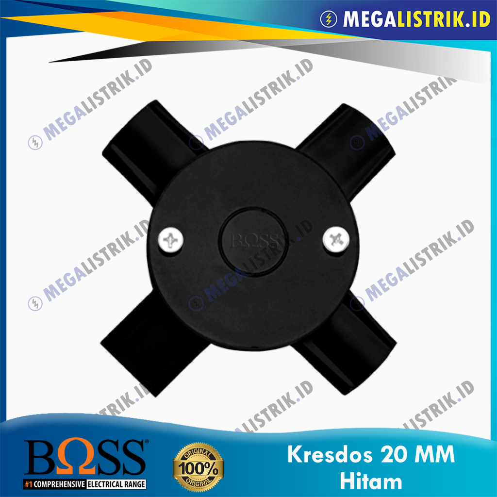 Jual BOSS KRESDOS 20MM HITAM B240/20/4 / KRESDUS CABANG 4 20 MM BLACK ...