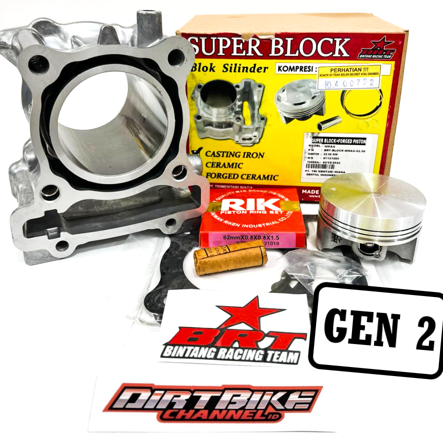 Jual Blok Cast Iron BRT Bore Up 62 62mm WR 155 NMAX AEROX LEXI R15 V3 VVA 175 180cc | Shopee ...