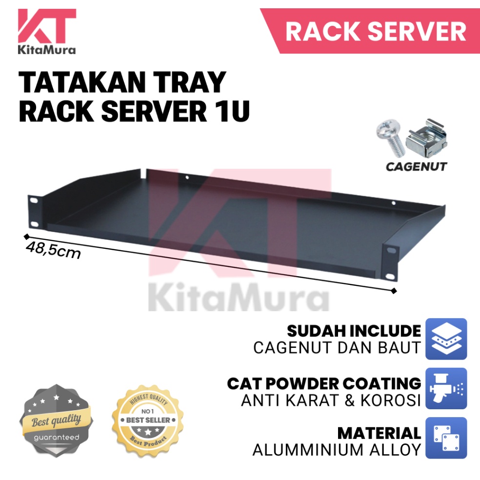 Jual [ART. T85S] Tray Tatakan Rack Server 1U || Wallmount Rack Server ...