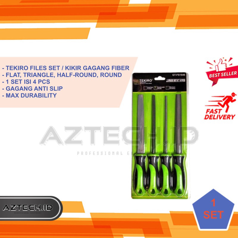 Jual Kikir set Tekiro 6 Inch / Tekiro files set 4 pcs 1 set | Shopee ...