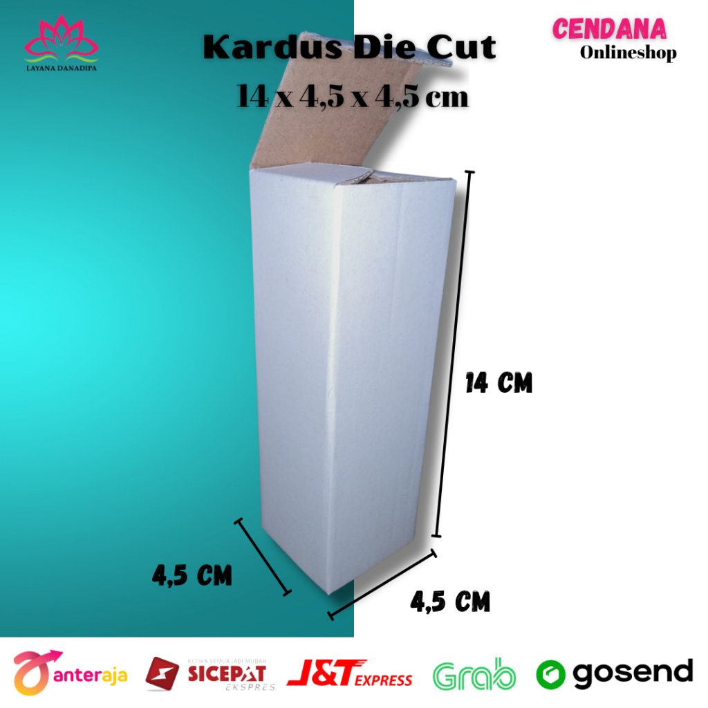 Jual Kardus Die Cut White Craft 14 x 4,5 x 4,5 Cm (Harga Per 10 Dus ...