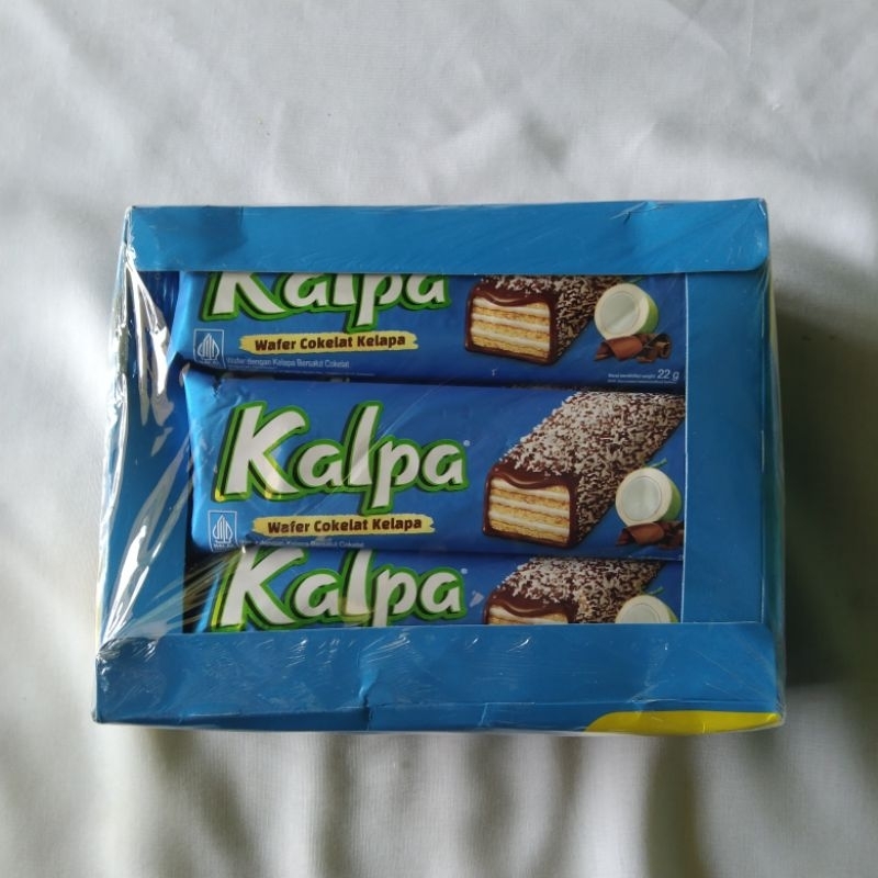 Jual kalpa wafer coklat kelapa 1box isi 12 24gr/ kalpa box | Shopee ...