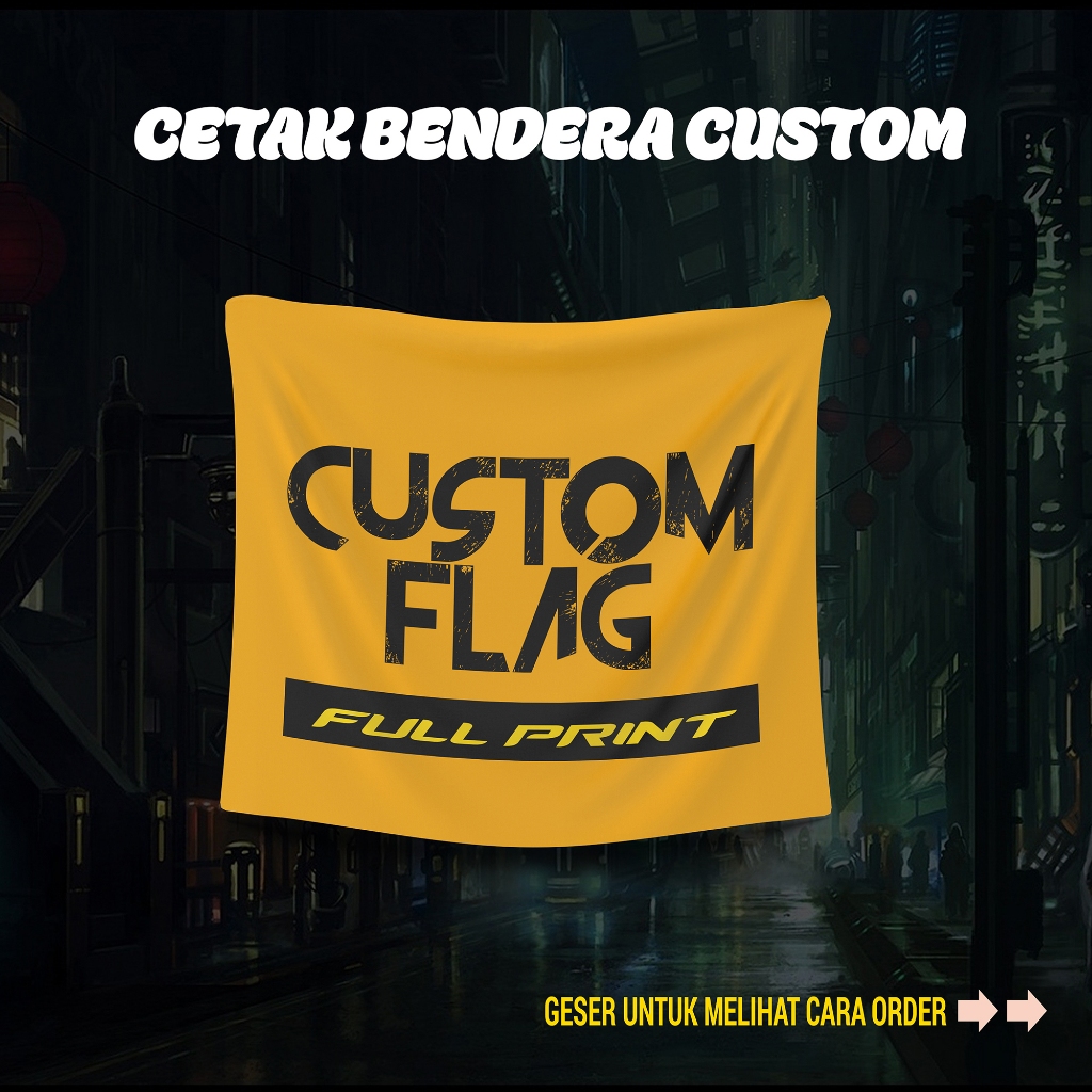 Jual CETAK BENDERA CUSTOM / BENDERA KOMUNITAS / POSTER KAIN / ULTRAS ...