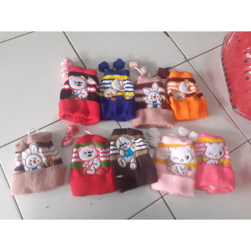 Jual Kupluk bayi / kupluk karakter lucu /kupluk bordir nama / kupluk ...