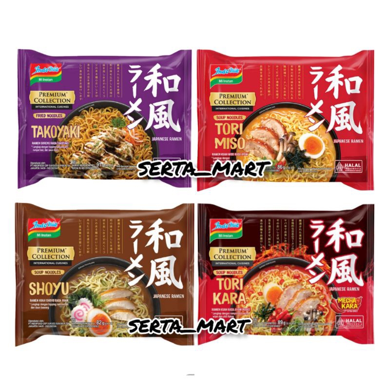 Jual Indomie Premium Japanese Shoyu Ramen / Goreng Takoyaki / Tori Miso ...