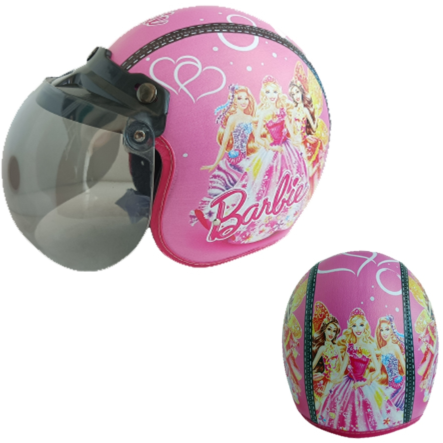 Jual Helm Anak Bogo Usia 7 - 10 Tahun Motif Pilot Barbie | Shopee Indonesia