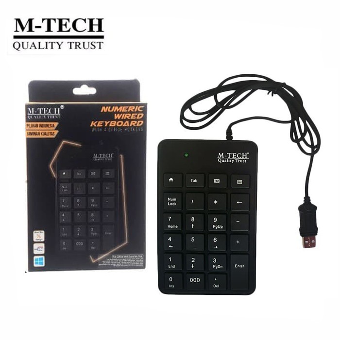 Jual Keyboard USB Numeric Numpad Angka M-Tech | Shopee Indonesia