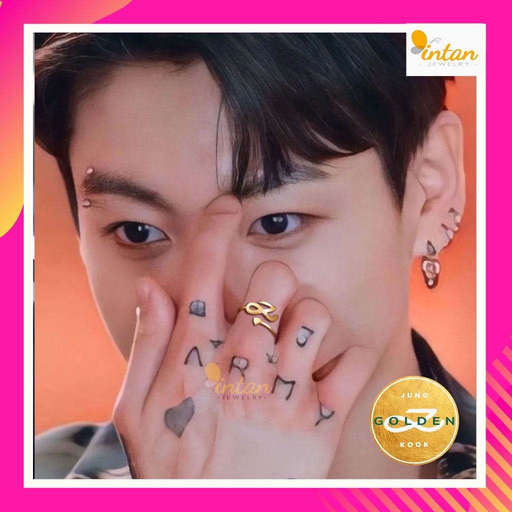 Jual cincin Jungkook Golden BTS Series II Titanium Jung Kook Custom Jeon Jeong-guk Album Golden ...