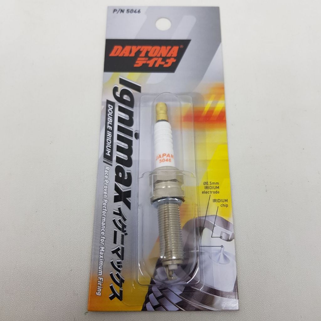 Jual Busi Daytona Double iridium 5046 PCX160 Vario160 XMAX ZX25RR CBR250RR | Shopee Indonesia