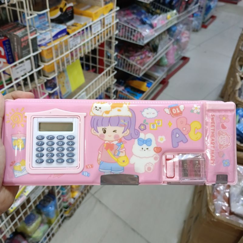 Jual TEMPAT PENSIL MAGNET KALKULATOR ANAK ANAK KARAKTER | Shopee Indonesia