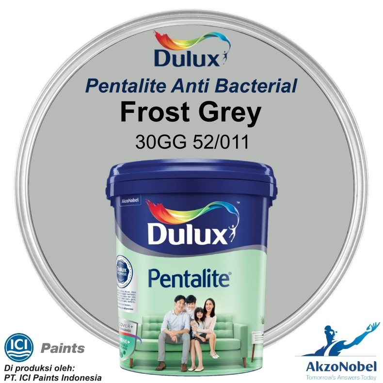 Jual CAT DULUX PENTALITE 2.5 LT - FROST GREY 30GG 52/011 | Shopee Indonesia