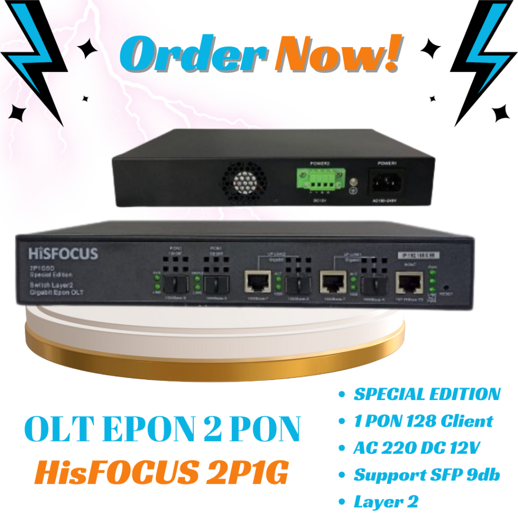 Jual OLT 2 PORT EPON HISFOCUS 2P1G SPECIAL EDITION 128 ONU | Shopee ...