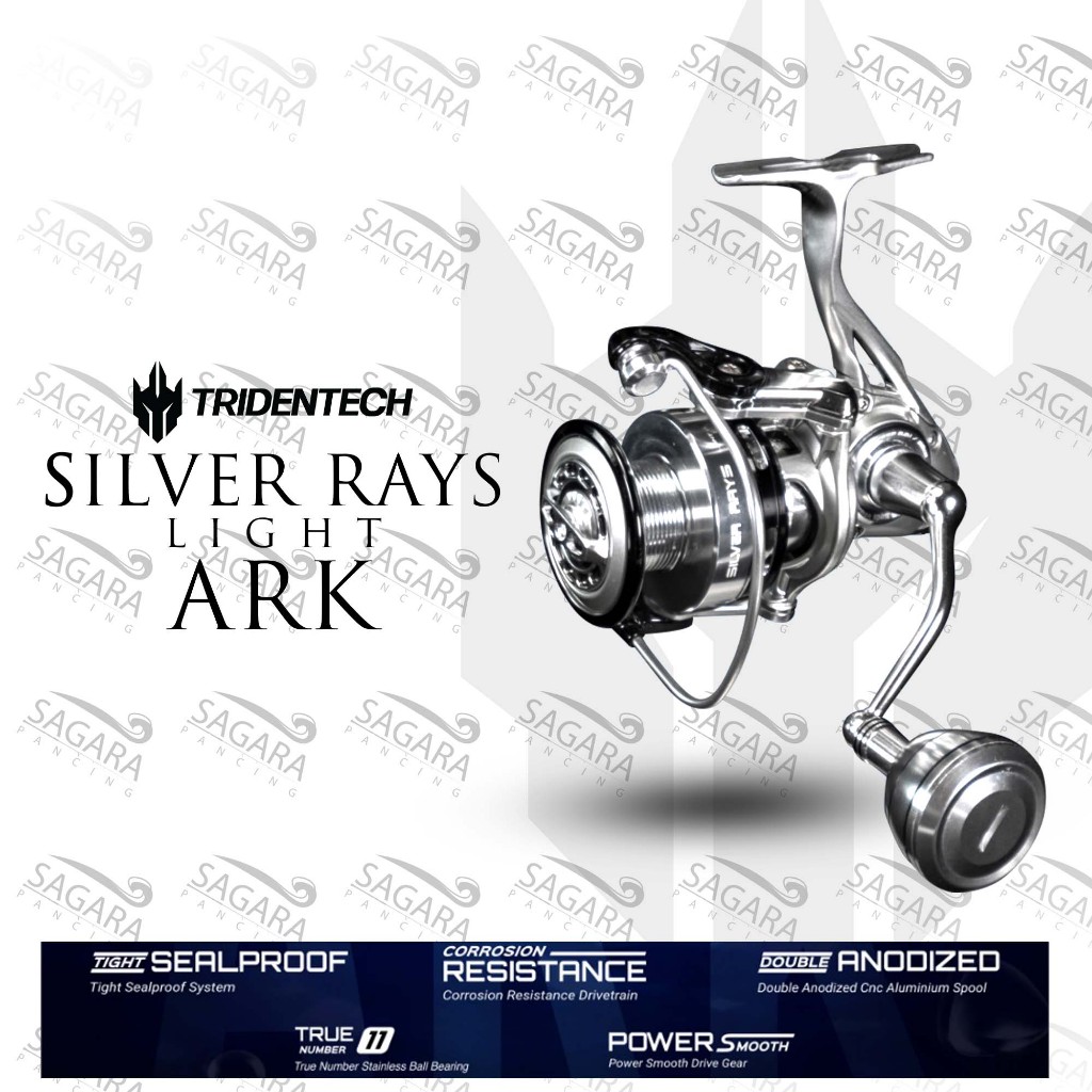 Jual Promo Cuci Gudang | Reel Tridentech Silver Rays Light ARK | Reel ...