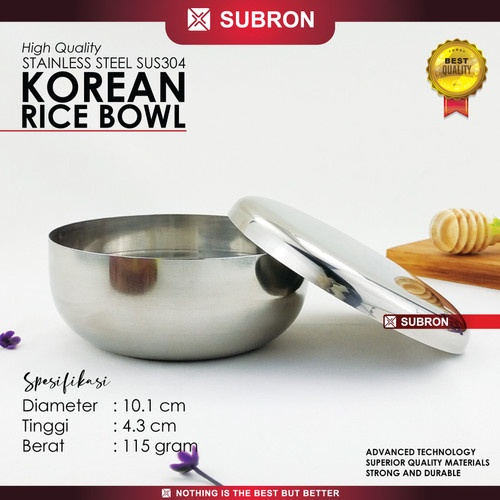 Jual Korean Rice Bowl Mangkuk Makan Korea Stainless Mangkok BK-01 10cm ...